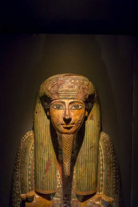 Houston Usa January 12 2017 Sarcophagus At The Ancient Egypt In