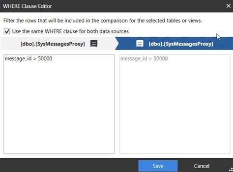 Using Sql Data Compare To Synchronize Custom Error Messages Redgate