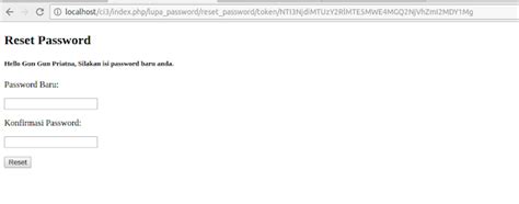 Tutorial Codeigniter Membuat Fitur Forgot Password Qadrlabs