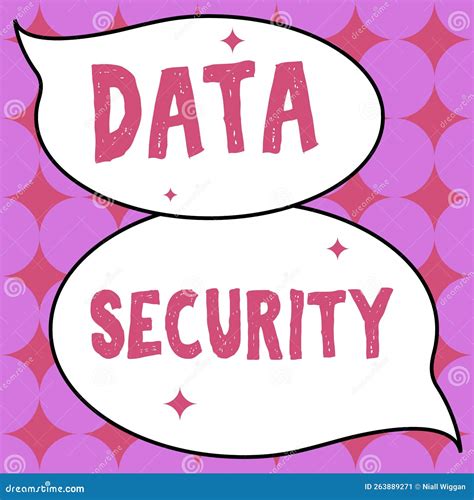 Hand Writing Sign Data Security Word Written On Confidentiality Disk