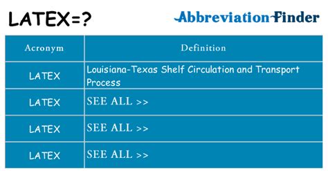 What Does Latex Mean