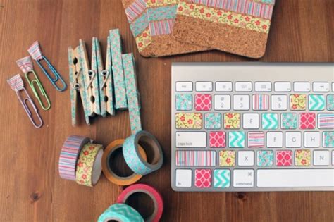 8 ideas para decorar tu espacio de trabajo con cinta washi Guía De