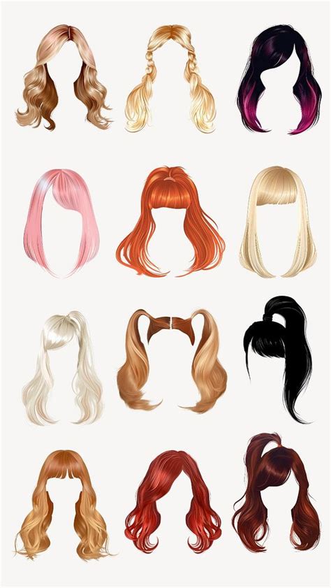 Wigs Templates Download Free Designs On Rawpixel