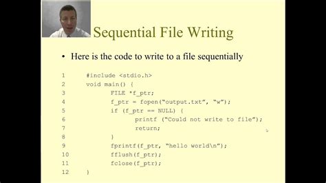 Intro To C Programming File I O Youtube
