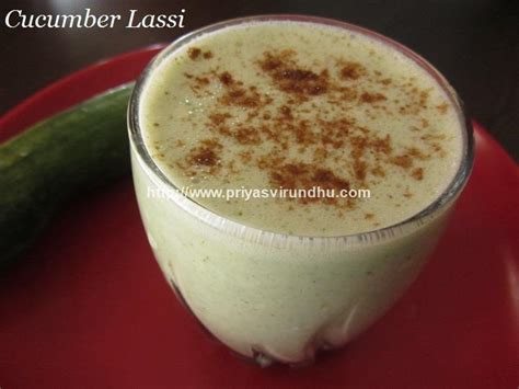 Priya S Virundhu Cucumber Lassi Cucumber Lassi Recipe Salted Cucumber Lassi Namkeen Kheera