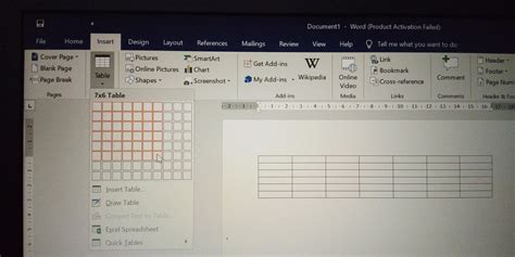 Cara Membuat Table Pada Ms Word
