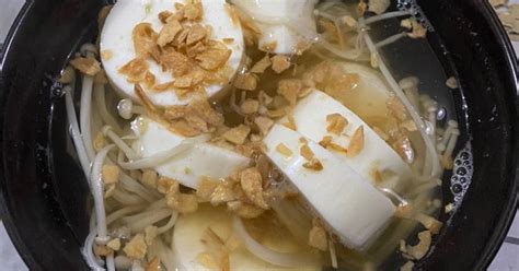 Resep Jamur Enoki Kuah Oleh Tyarafani Cookpad