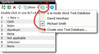 Create A New Text Database