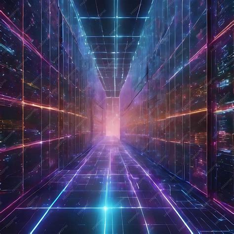 Premium Photo Big Data Concept Digital Data Flow Transferring Of Big Data Transfer And Storage