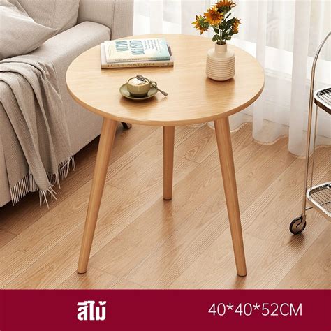 โต๊ะกาแฟ โต๊ะกลมมินิมอล 30 40 40 50cm ของแต่งบ้าน มินิมอล Side Table ห้องนอน สีขาว ห้องนั่งเล่น