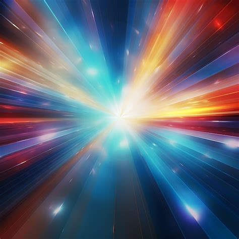 Abstract Light Rays Pattern Premium Ai Generated Image