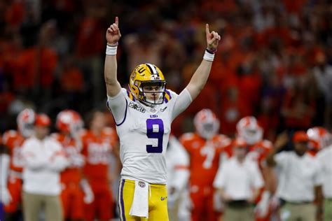 Joe Burrows Record Game Seals Title For Ed Orgeron And Lsu Los