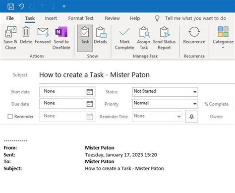 How To Manage Tasks In Outlook Mister Paton