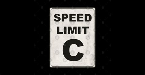 Speed Limit C Speed Of Light Sticker Teepublic