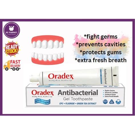 Oradex Antibacterial Toothpaste 120g Shopee Malaysia