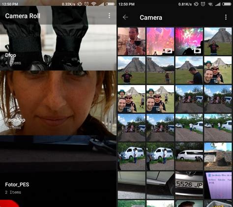 Camera Roll es una galería de imágenes que destaca por su fluidez