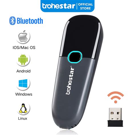 Jual TROHESTAR N3 Mini Bluetooth Barcode Scanner USB 1D Barcode Scanner