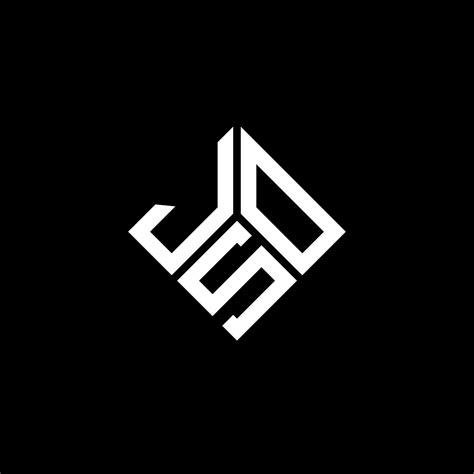 Jso Letter Logo Design On Black Background Jso Creative Initials