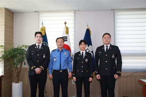 독도 동해바다 지킴이 해양경찰 간부후보생 3인방 동해해양경찰서 전입신고식