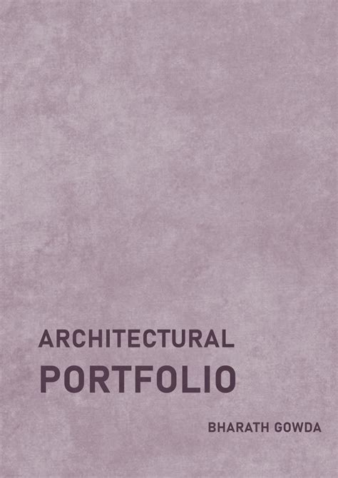 Architectural Portfolio Bharathb By Bharath Gowda Issuu