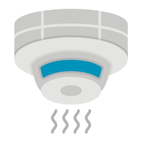 Premium Vector Smoke Detector Flat Illustration