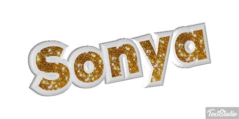 Sonya Name Animated  Logo Designs