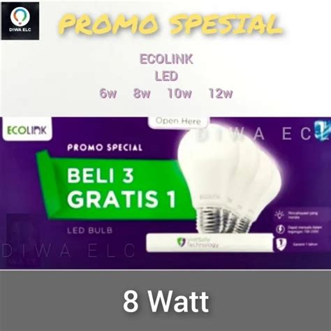 Bohlam Lampu Led Watt Ecolink Beli Gratis Lazada Indonesia