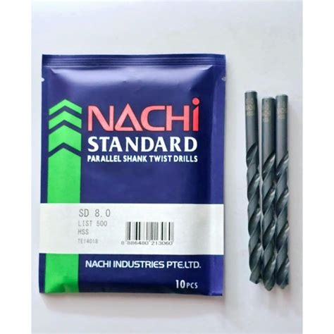 Jual Nachi 8 Mm Mata Bor Besi Hss Nachi Mata Bor Besi Hss 8 Shopee