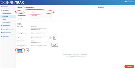 How Do I Create Outgoing Transactions Infinitrak