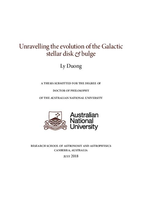Pdf Evolution Of Galactic Stellar Disk And Bulge Structures