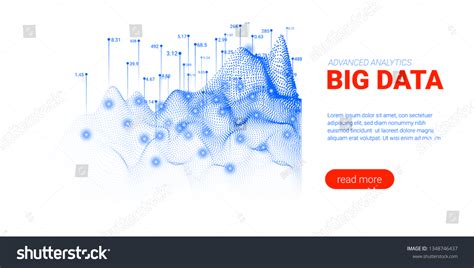 Artificial Intelligence Big Data Analysis Visualization Stock Vector