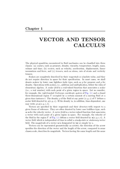 Pdf Vector And Tensor Calculus