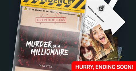 WIN This Cryptic Killers Unsolved Mystery Game Snizl Ltd Free Competition
