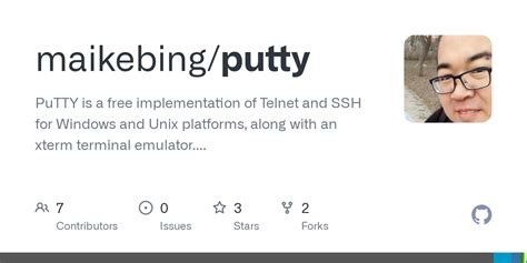 github maikebing putty putty is a free implementation of telnet and