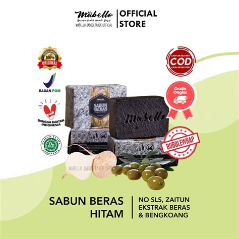 Jual MABELLO SABUN BERAS HITAM ORIGINAL Shopee Indonesia