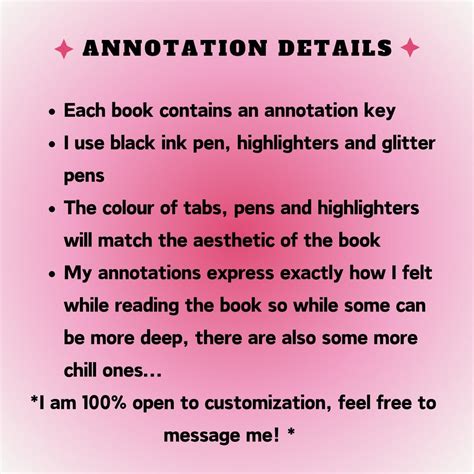 Romance Book Annotations Annotated Book Annotations Romance Fantasy Bookish Booktok Etsy