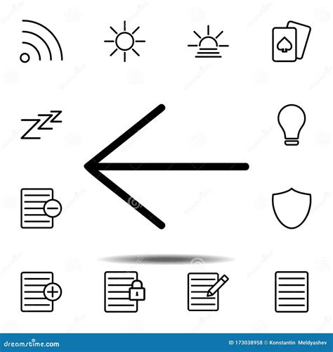 Arrow Icon Simple Thin Line Outline Vector Element Of Minimalistic