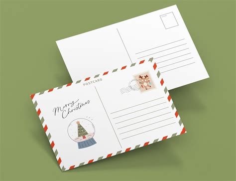 Printable Christmas Card Cute Xmas Card 5x7 Instant Etsy
