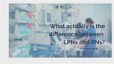 What Actually Is The Difference Between An LPN And RN