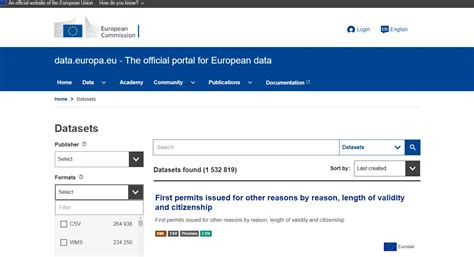 e u open data portal