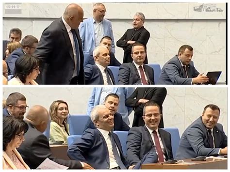 СУТРЕШНА ЗАКАЧКА Борисов забавлява Възраждане Костадинов избухна в смях ВИДЕО