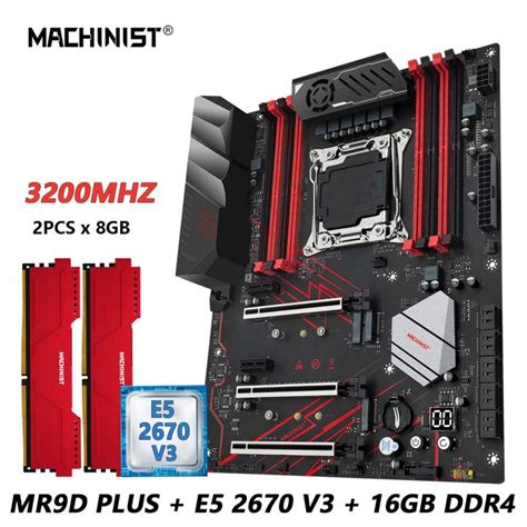 Mr9d ช่างเครื่องมาเธอร์บอร์ด X99บวก Lga 2011 3ชุด Intel Xeon E5 2670 V3