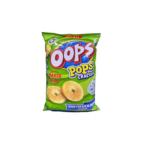 Jual OOPS POPS CRACKER SOUR CREAM ONION G Shopee Indonesia