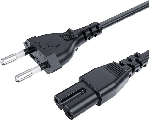 كابل طاقة من النوع C بمقبسين يورو Iec C7 ويورو 8 مناسب لسوني بلاي ستيشن