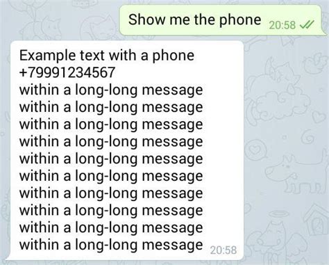 Markdown How To Make Phone Number A Link In Telegram Bot Stack