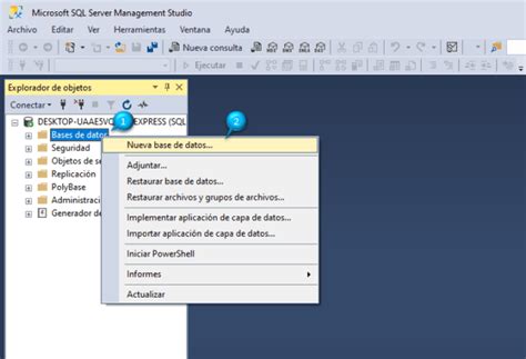 Crear Base De Datos SQL Sqlserverdb