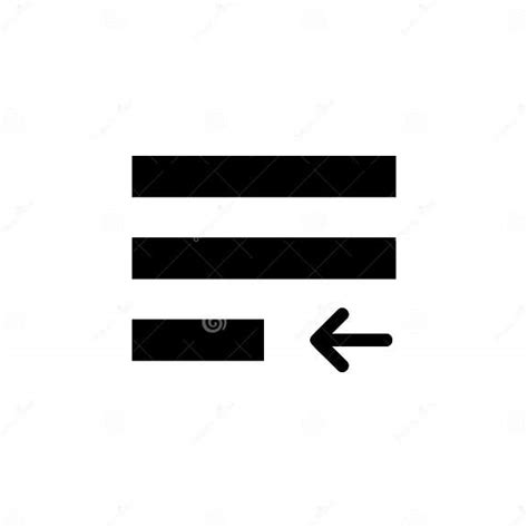 Justify Text Icon Simple Glyph Vector Of Text Editor Set Icons For Ui