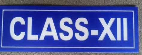 Acrylic School Class Office Name Plate At Rs 2square Inch In Nagpur
