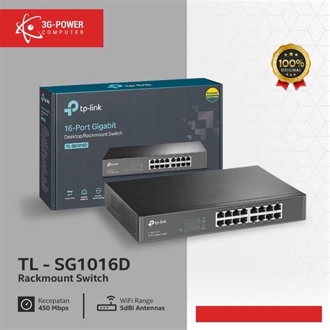 Jual TP-Link TL-SG1016D | 16-Port Gigabit Desktop/Rackmount Switch ...