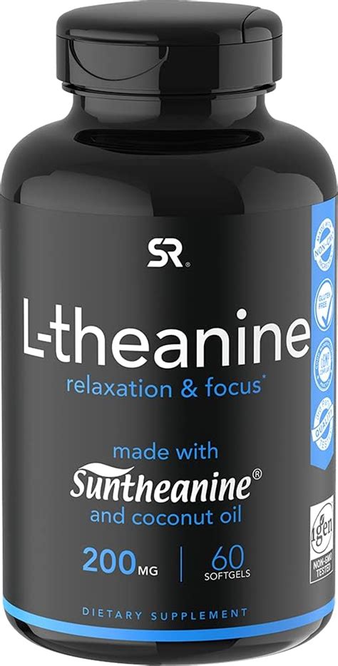 Suntheanine® L-Theanine 200mg (Double-Strength) in Cold-Pressed Organic ...